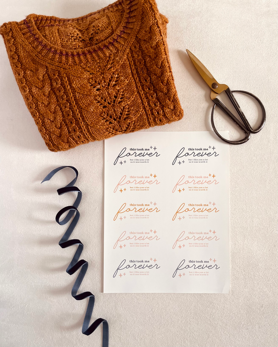 forever gift tag – Sewrella Yarn